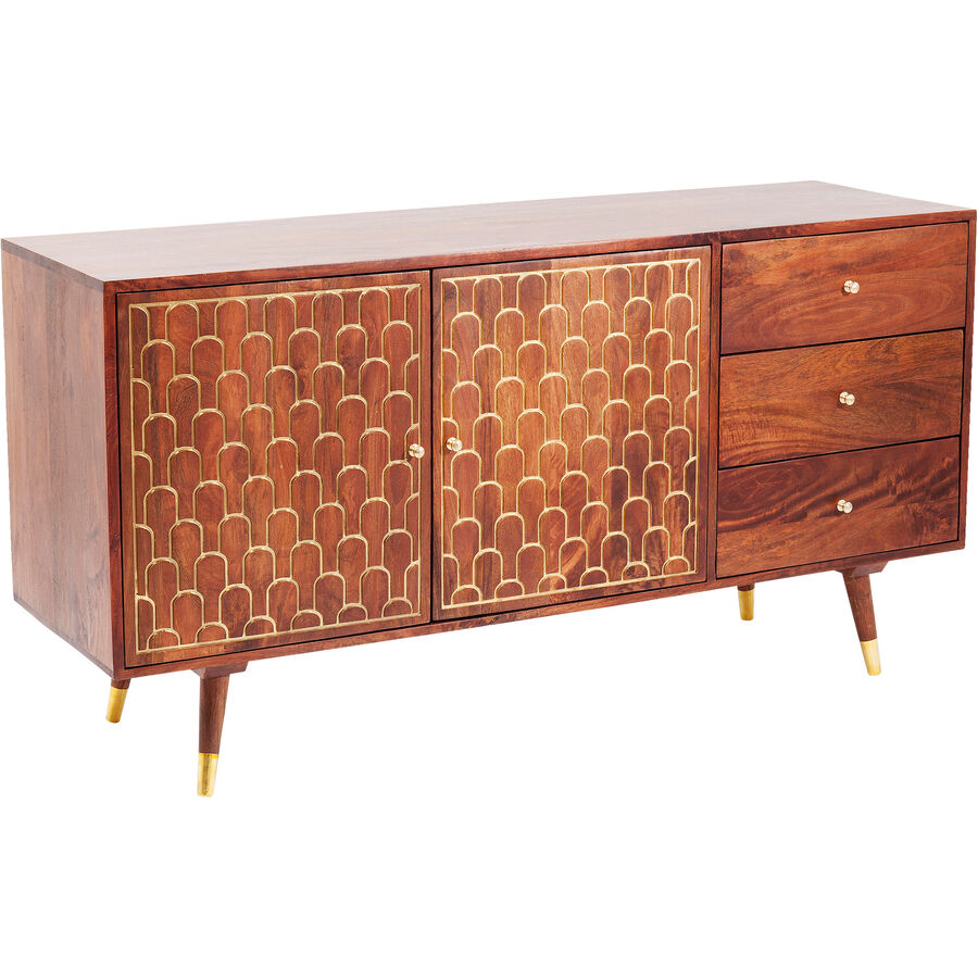 sideboard Muskat bois Marron L 145 P 45 H 75 cm| LIVIQUE