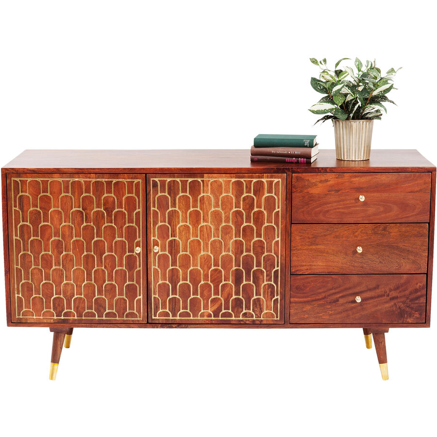 sideboard Muskat bois Marron L 145 P 45 H 75 cm| LIVIQUE