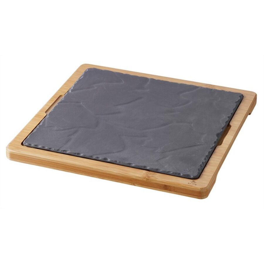 Assiette à steak Revol Bamboo bambou Natur L 29 P 29 H 1 cm