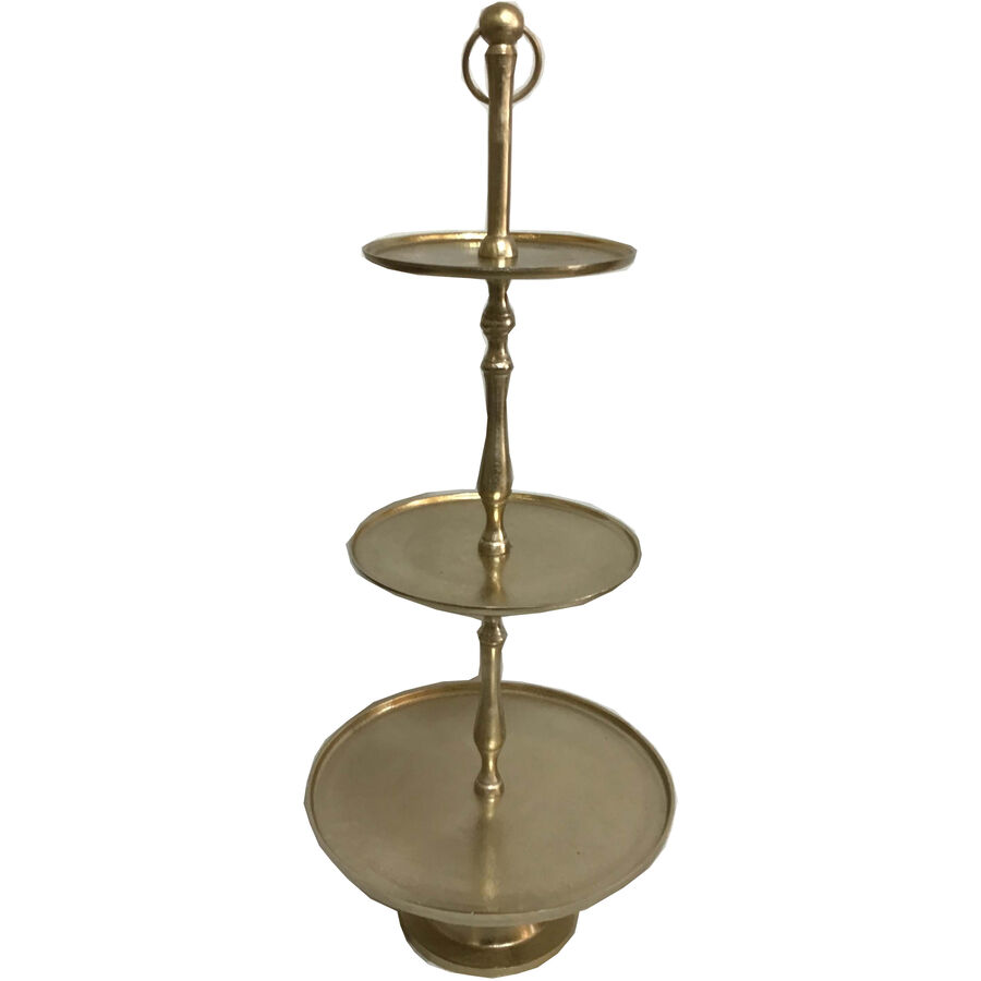 Etagère Winter Tales Aluminium Gold B 40 T 40 H 90 cm| LIVIQUE