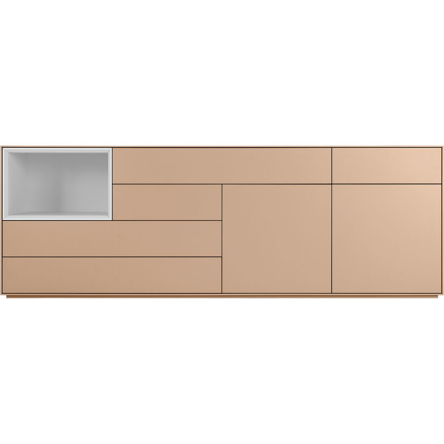 sideboard Mailand bois Blanc L 204 P 44 H 71 cm| LIVIQUE