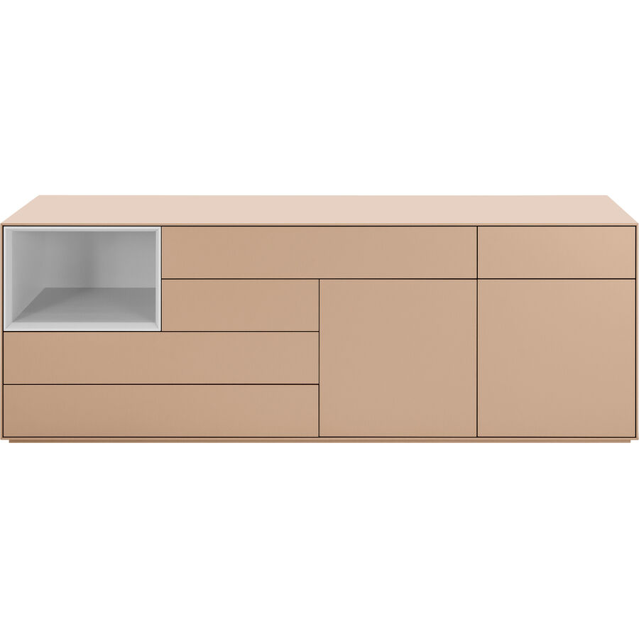 sideboard Mailand bois Blanc L 204 P 44 H 71 cm| LIVIQUE
