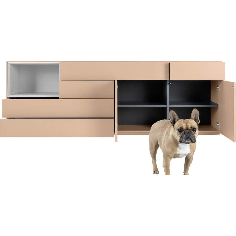sideboard Mailand bois Blanc L 204 P 44 H 71 cm| LIVIQUE