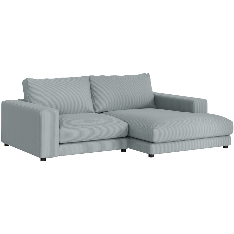canape Ava tissu Bleu clair L 240 P 170 H 86 cm Matériau de revêtement ...